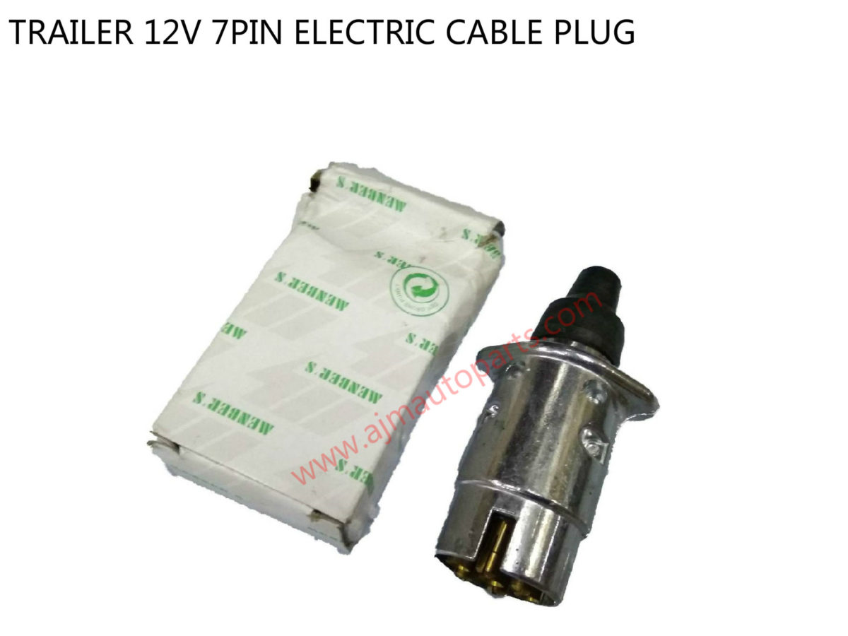 TRAILER 12V 7PIN ELECTRIC CABLE PLUG | AJM AUTO MALAYSIA