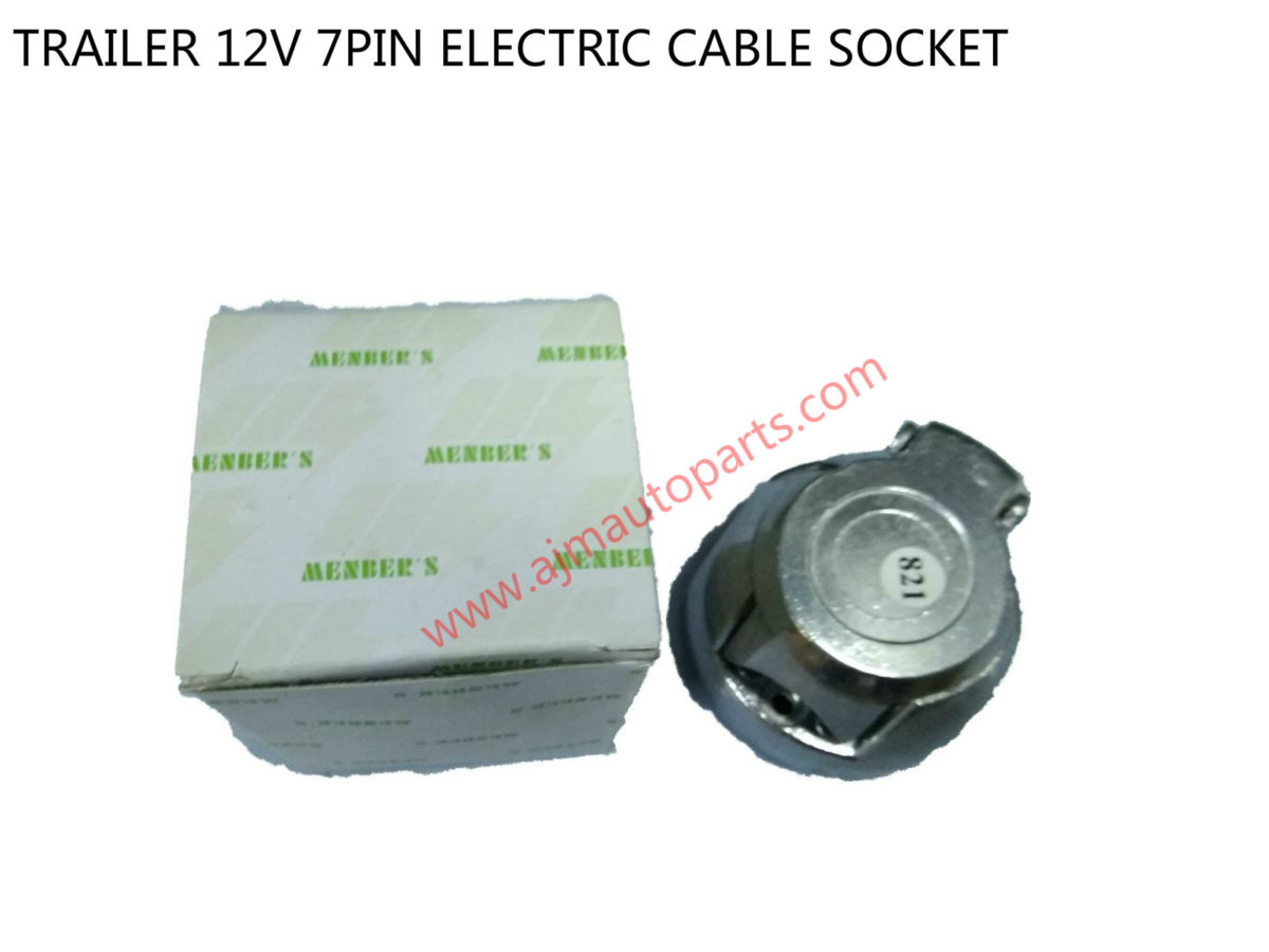 TRAILER 12V 7PIN ELECTRIC CABLE SOCKET | AJM AUTO MALAYSIA