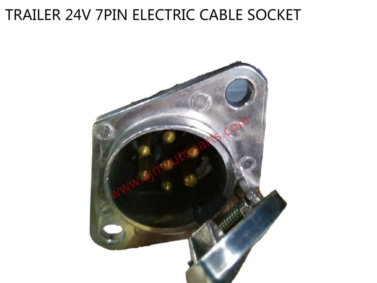 TRAILER 24V 7PIN ELECTRIC CABLE SOCKET | AJM AUTO MALAYSIA