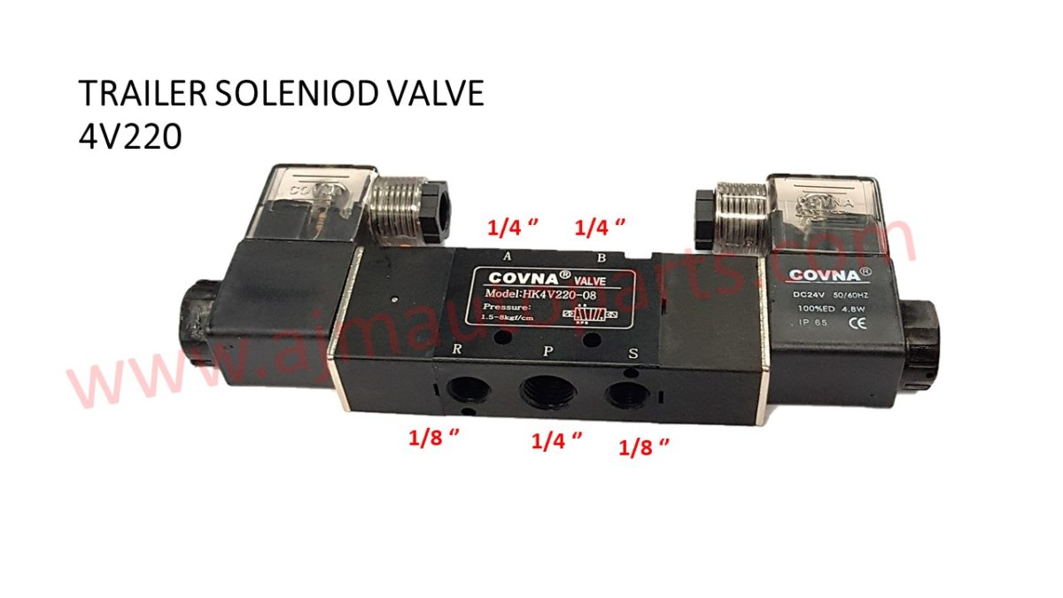 TRAILER SOLENIOD VALVE - 4V220-08 | AJM AUTO MALAYSIA
