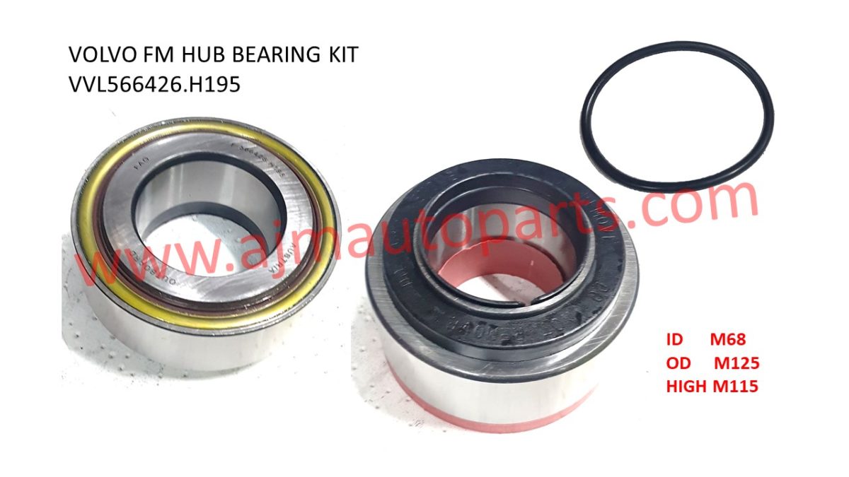 VOLVO FM12 FRONT HUB BEARING - 566426-H195 / 20518637 / 20967831 ...
