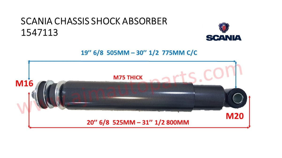 SCANIA 124 (8 X 4) CHASSIS SHOCK ABSORBER - 1547113 / 315275 | AJM AUTO ...