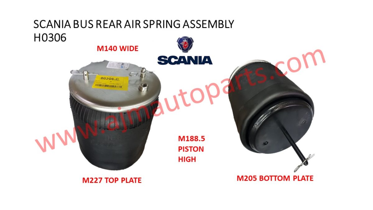 SCANIA 4 SERIES BUS REAR AIR SPRING 1440306 / 492678 / 1R11-186 / 566 ...