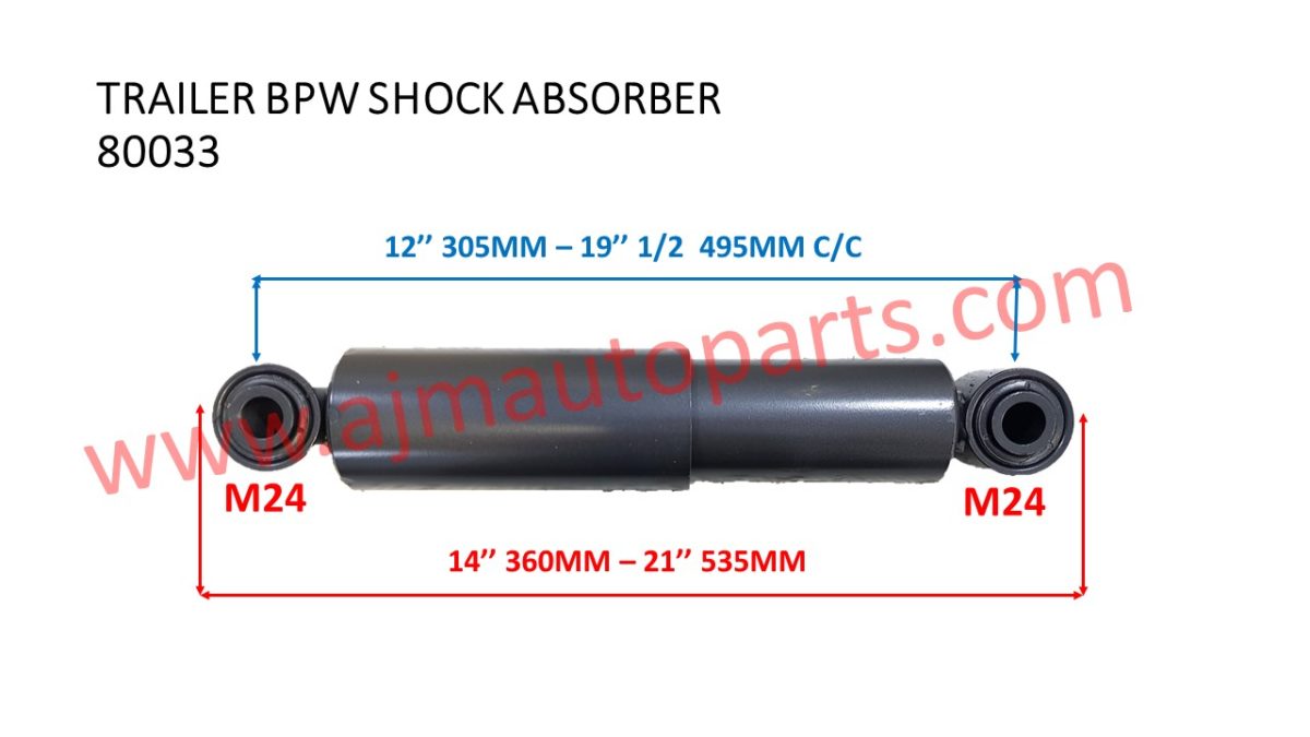 TRAILER BPW CHASSIS SHOCK ABSORBER - 21224745 | AJM AUTO MALAYSIA