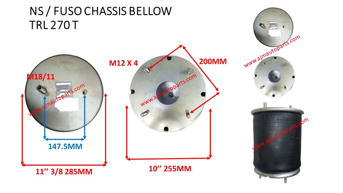 NISSAN / FUSO CHASSIS COMPLETE AIR SPRING - TRL 270 T | AJM AUTO MALAYSIA