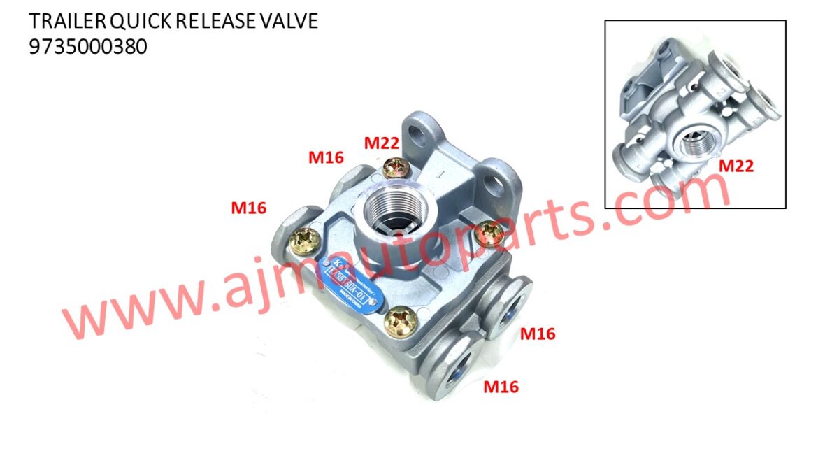 DAF MAN SCANIA QUICK RELEASE VALVE - 9735000380 / 1504911 / 1738495 ...