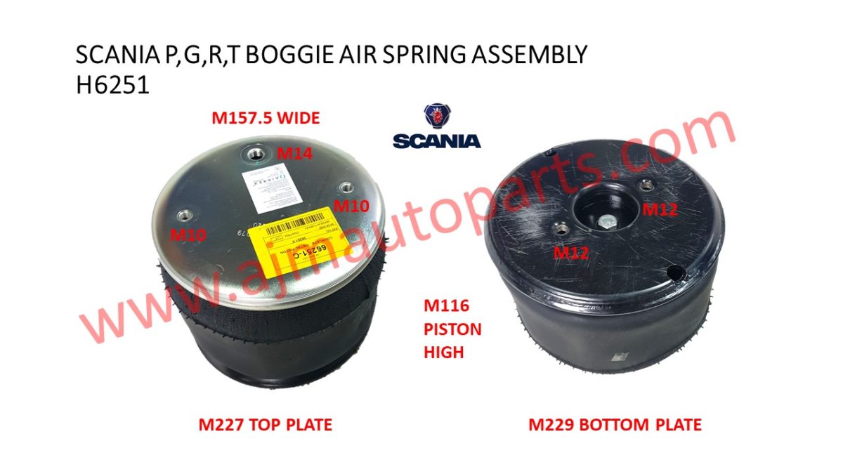 SCANIA P,G,R,T BOGIE AIR SPRING – 1865759 / 1394997 / 1314903 / 786251 ...