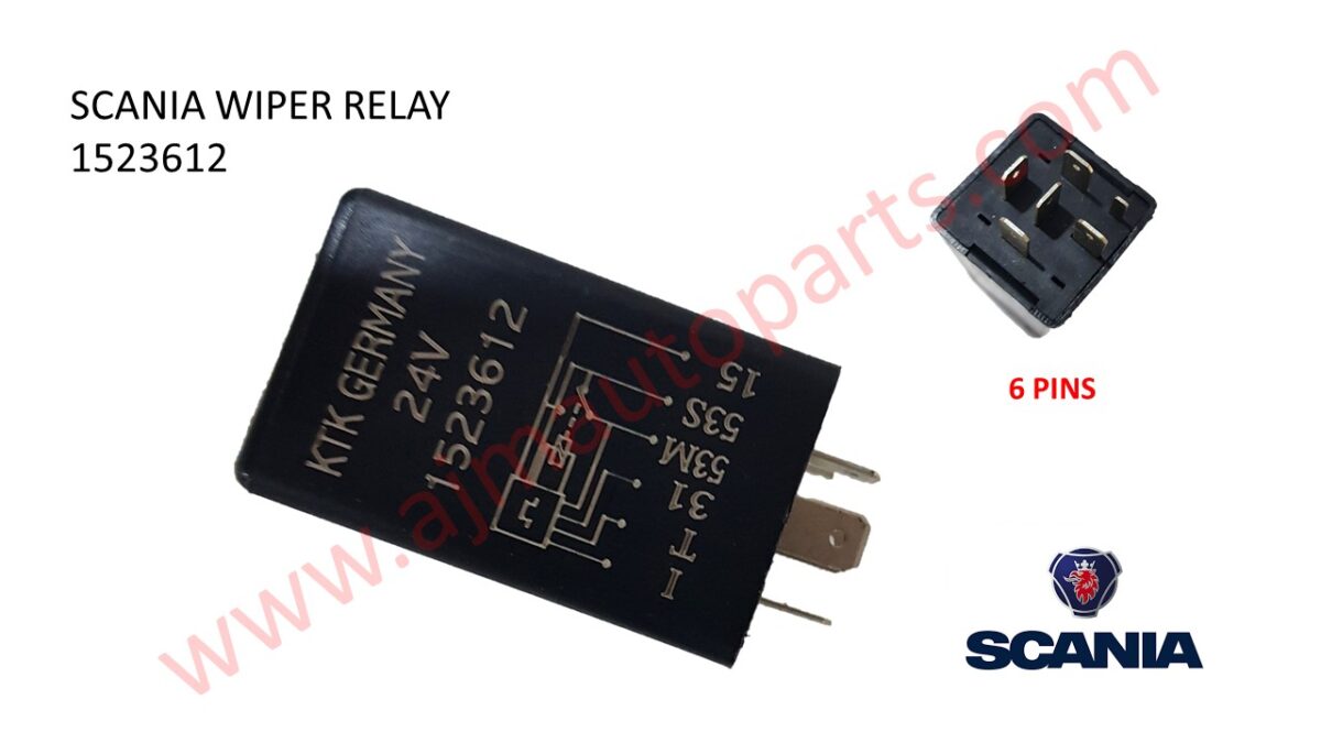 SCANIA 124 WIPER RELAY – 1335482 / 1523612 / 1741091 / 1902328 | AJM ...