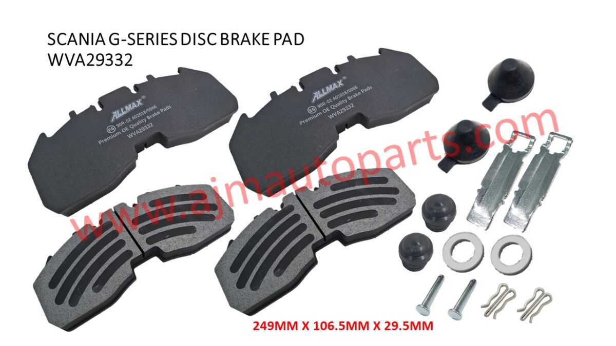 SCANIA R,G,R,T SERIES DISC BRAKE PAD – WVA29332 / 20190319 / 2127745 ...