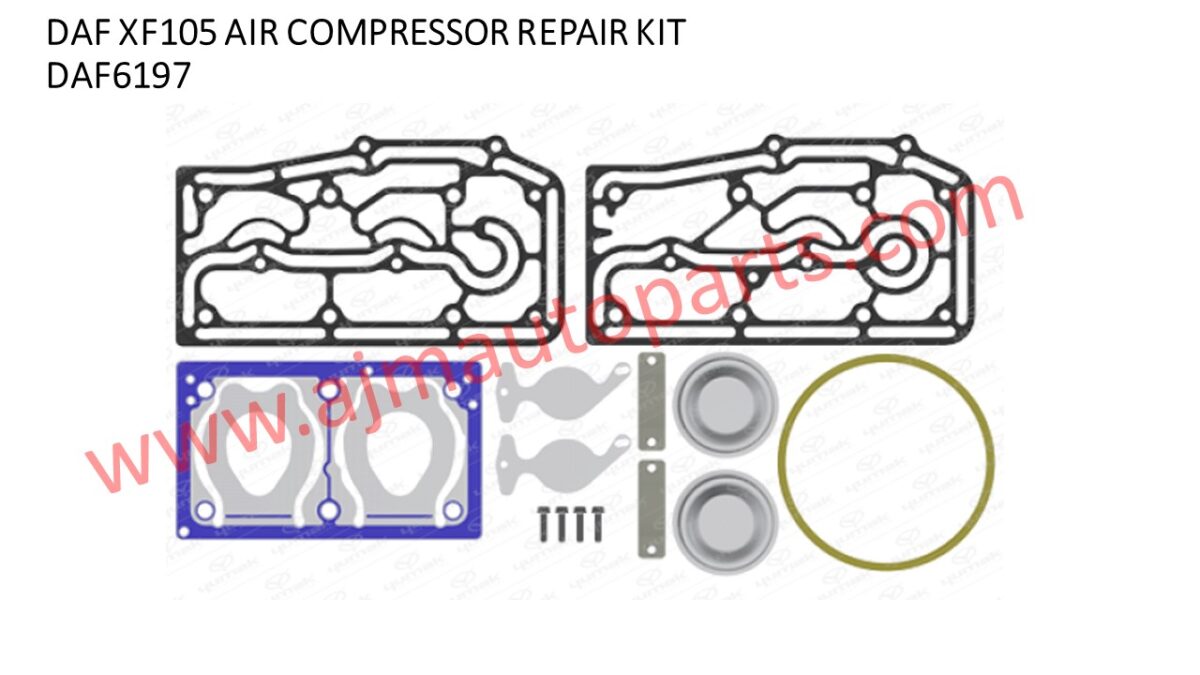 DAF XF105 AIR COMPRESSOR REPAIR KIT – 1674920 / 1681561 / 1687079 ...